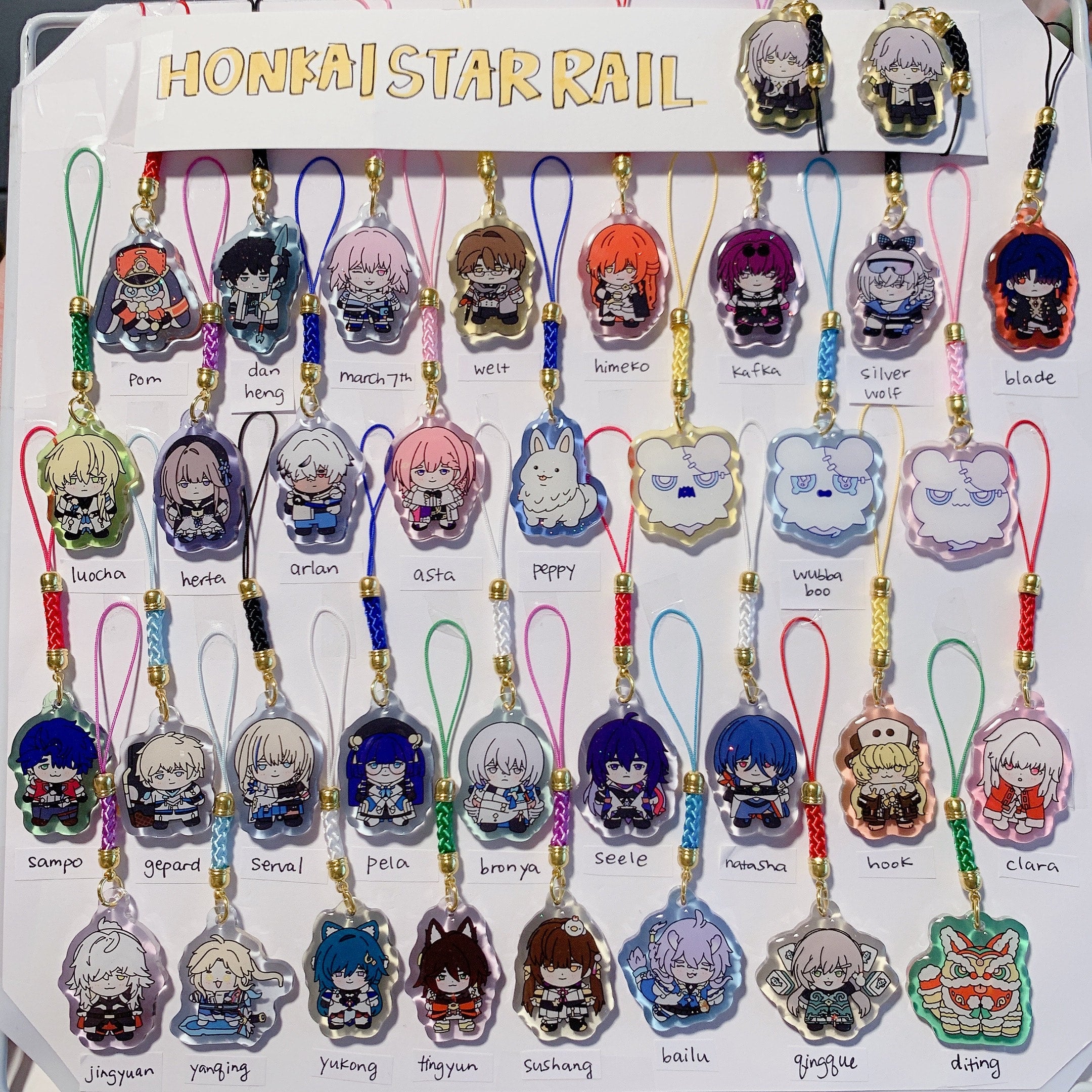 HSR Honkai Star Rail Keychains | katco studio